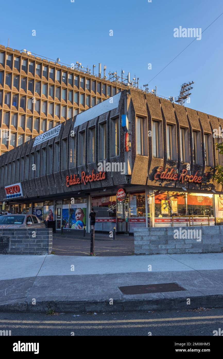 An outdoor view of the Phibsborough Shopping Center in Dublin, Ireland ...