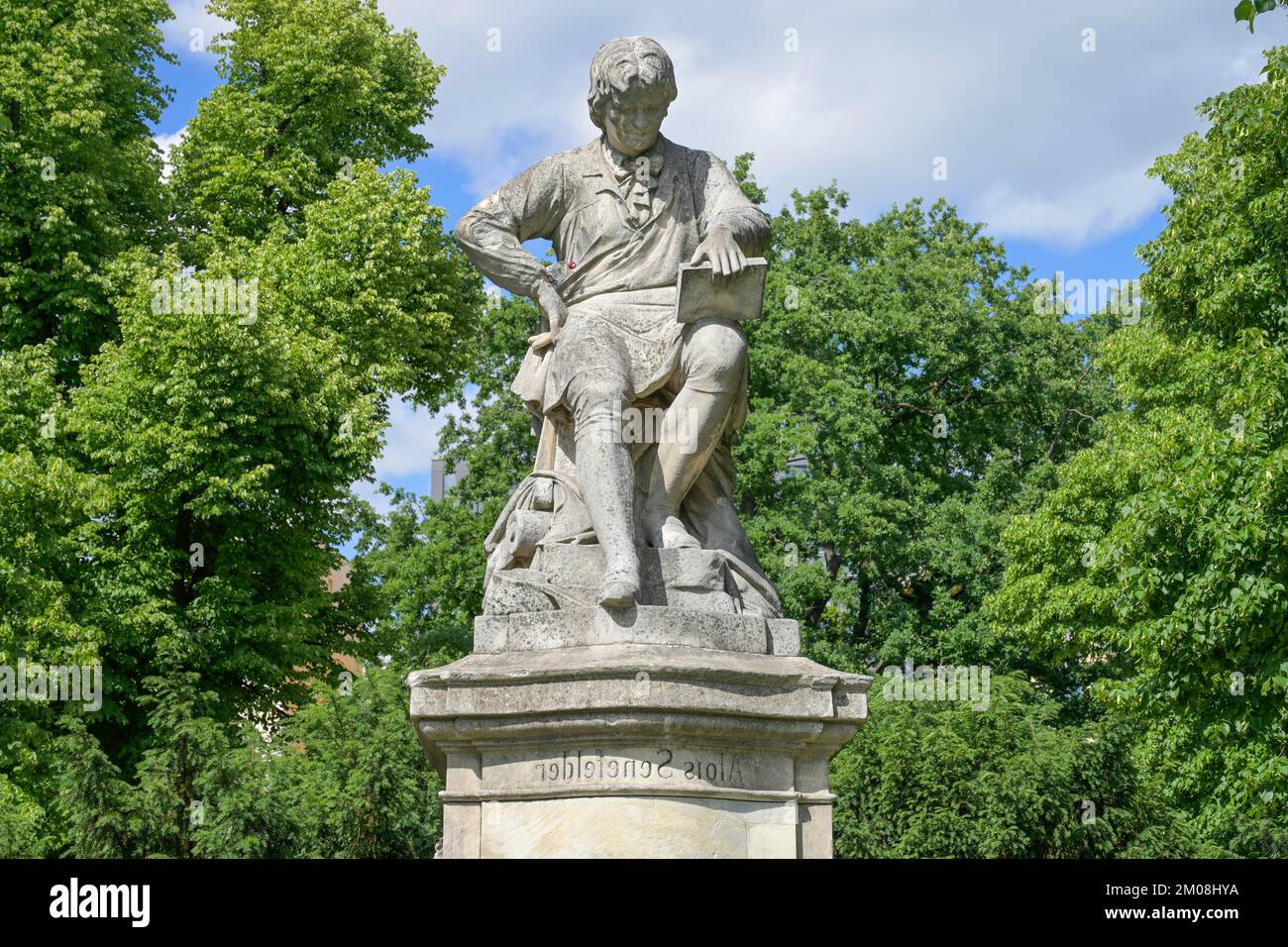 Denkmal Alois Senefelder, Senefelder Platz, Prenzlauer Berg, Pankow ...