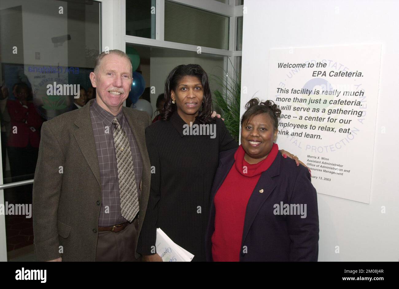 Administrator Christine Todd Whitman opens new EPA cafeteria ...