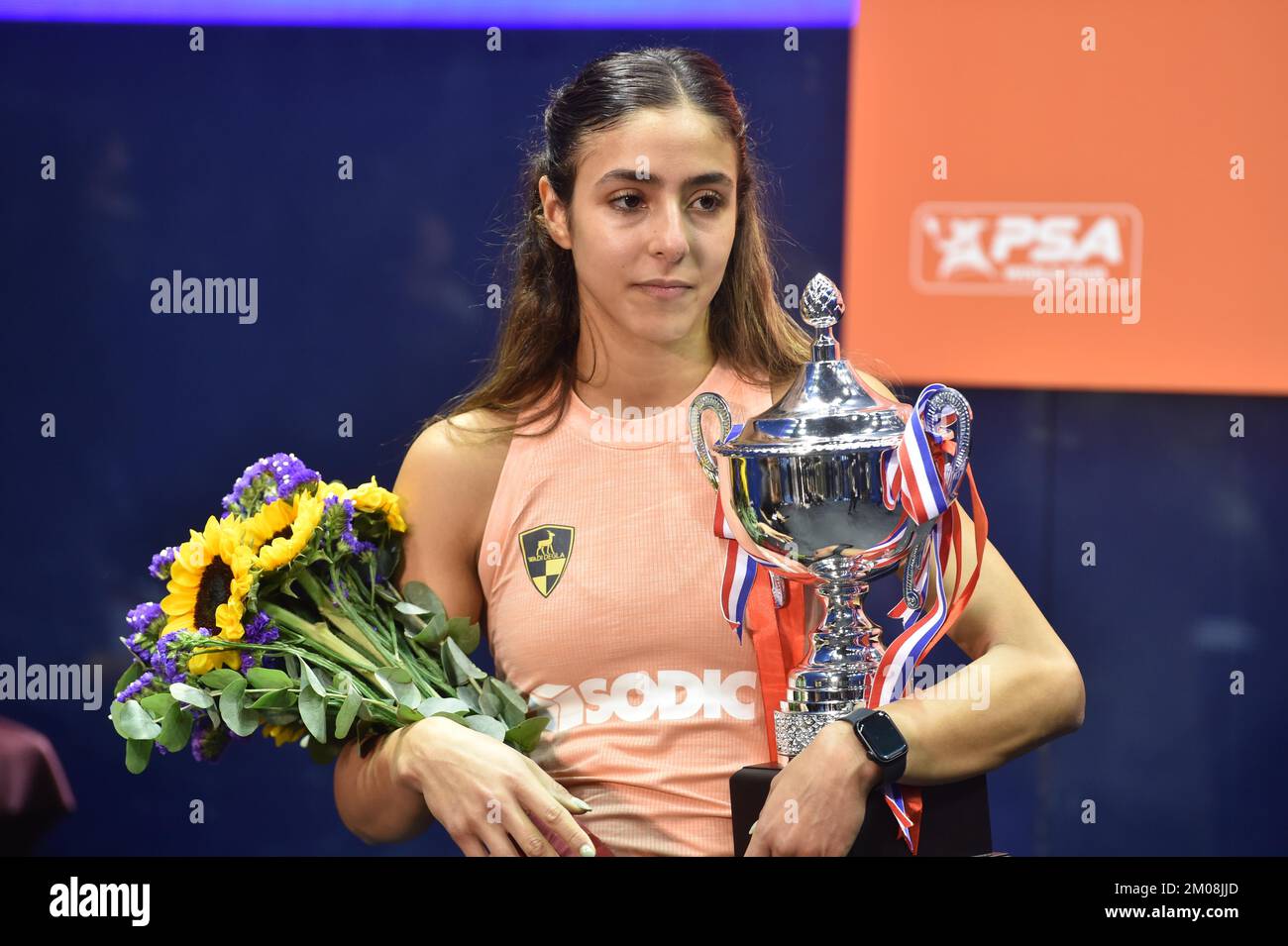 Egyptian professional squash player Hania El Hammamy defeated Egyptian ...