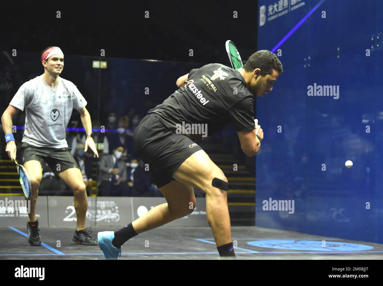 Egyptian professional squash player Mostafa Asal defeated squash player ...