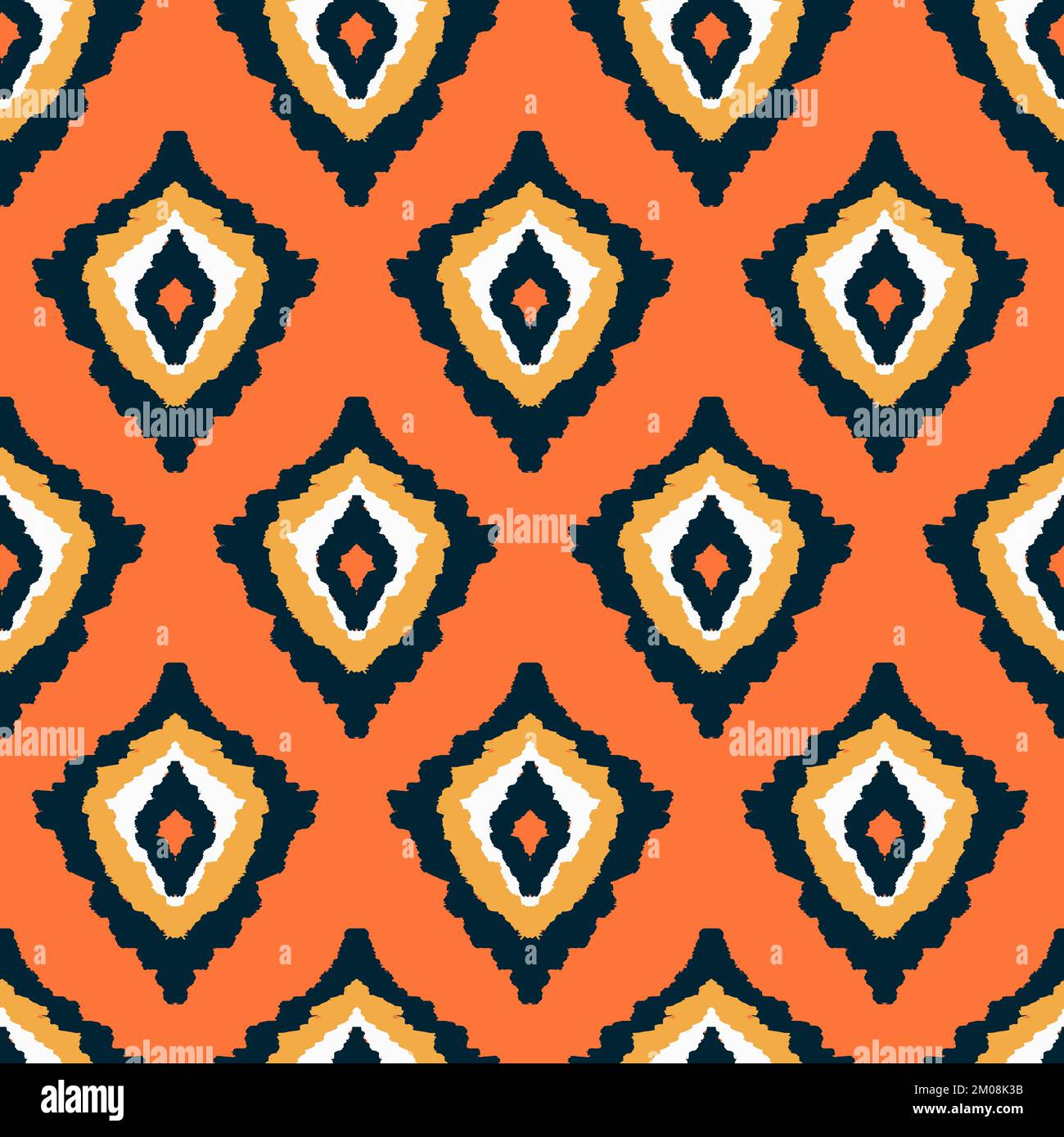 Tribal Ikat Vector Chevron Indian Seamless Pattern Stock Vector Image ...