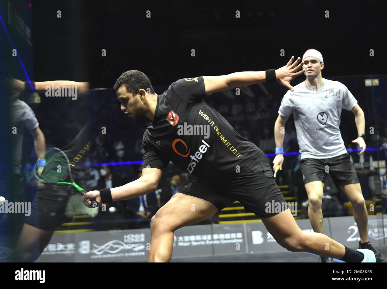 Egyptian professional squash player Mostafa Asal defeated squash player ...