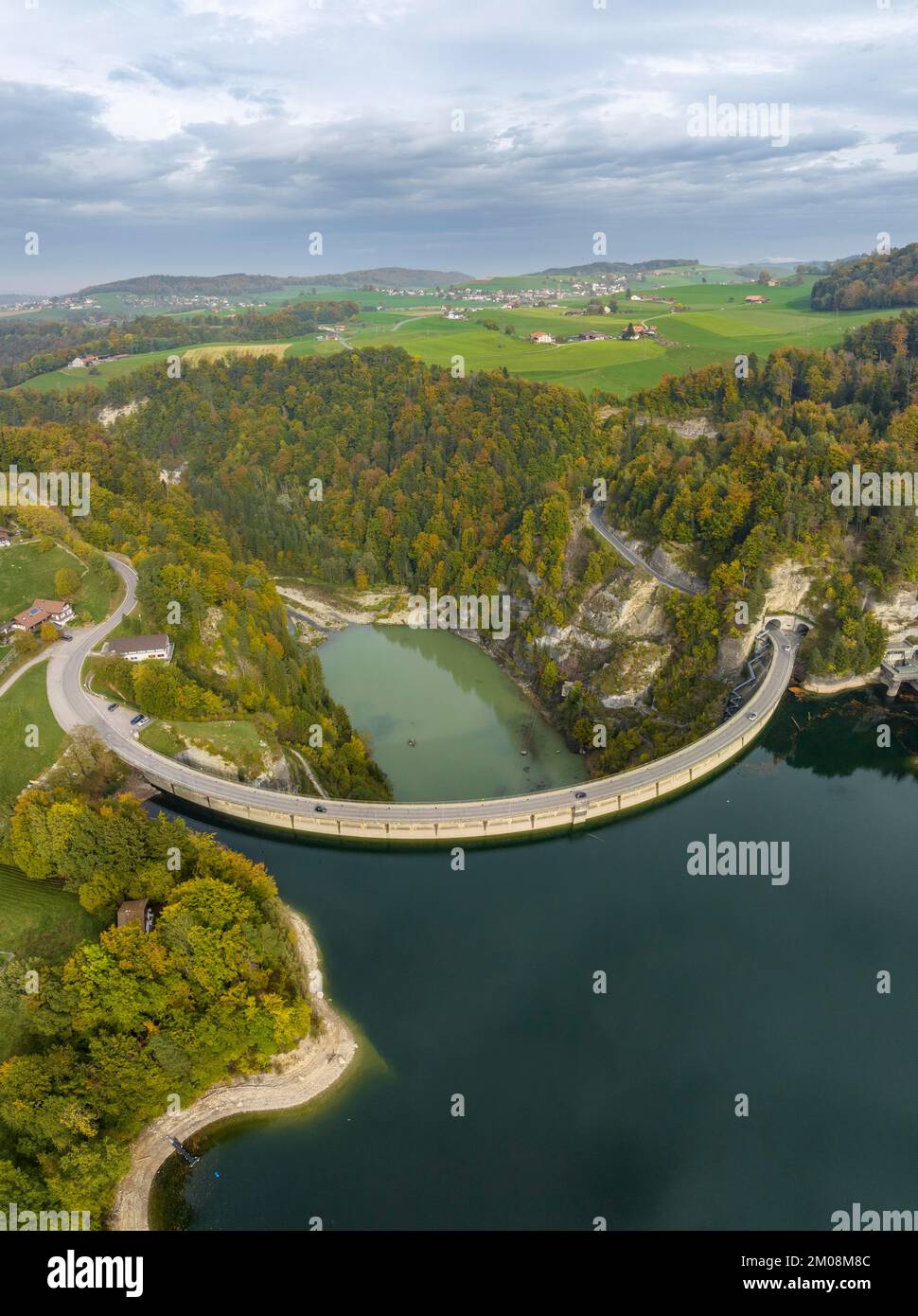 Lake gruyere aerial hi-res stock photography and images - Alamy