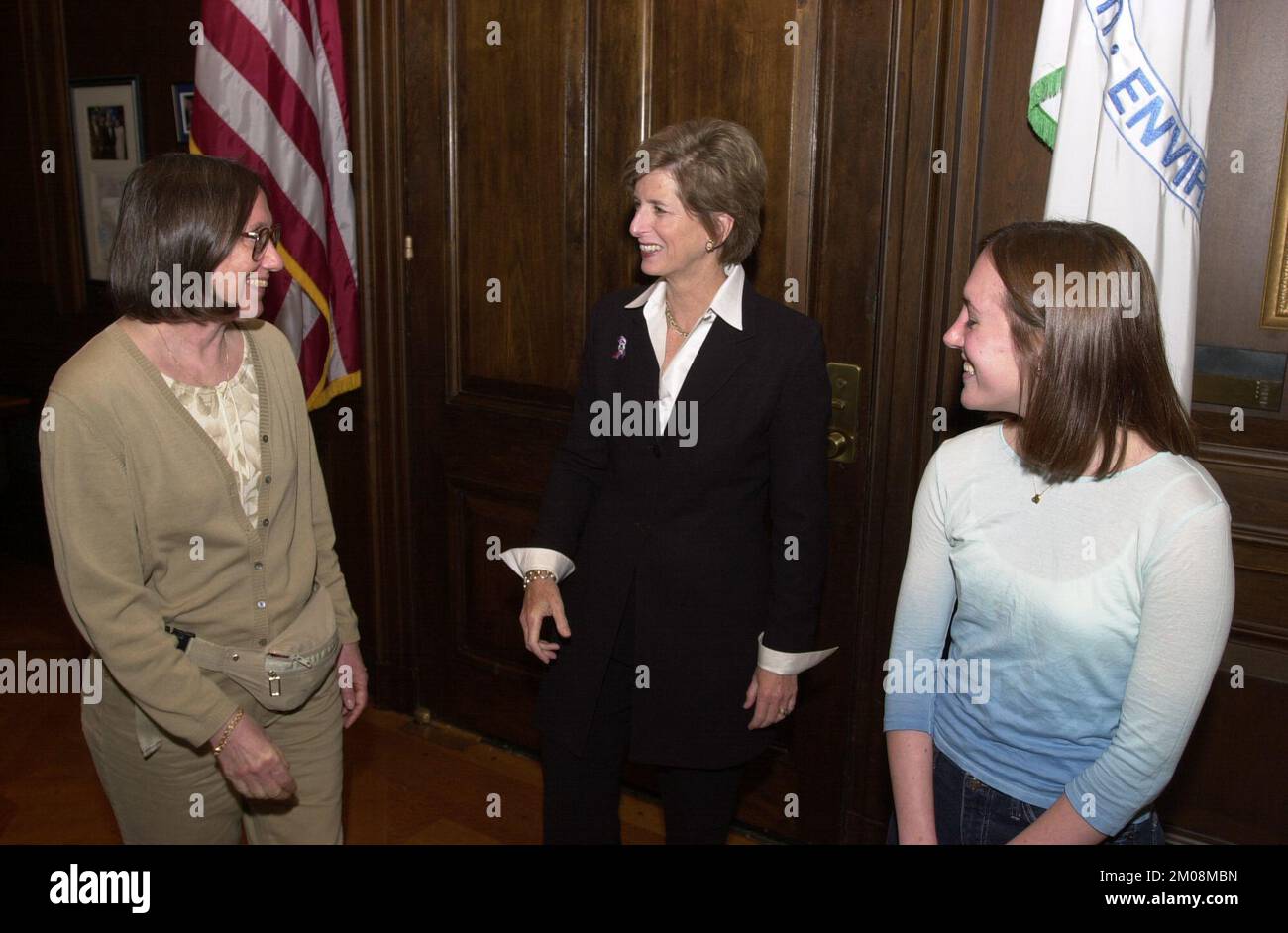 Administrator Christine Todd Whitman with Susan and Sarah Mech ...