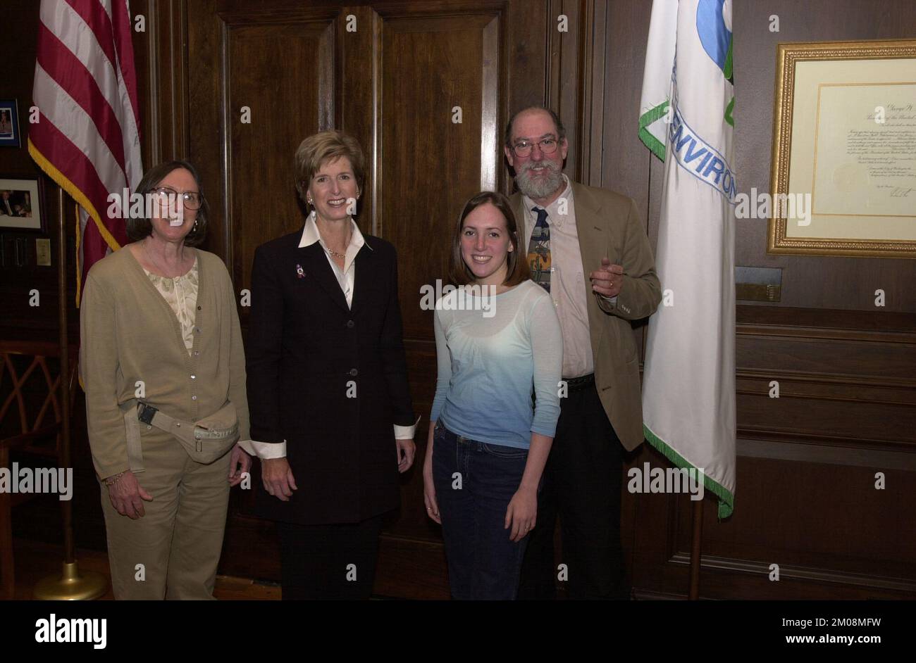 Administrator Christine Todd Whitman with Susan and Sarah Mech ...