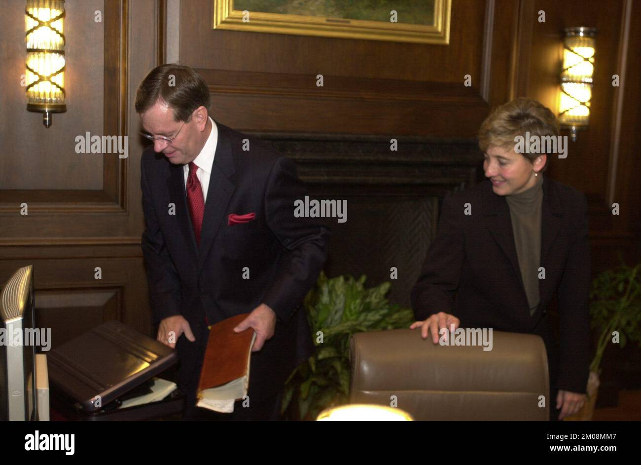 Mike Leavitt swearing-in ceremony , Environmental Protection Agency ...