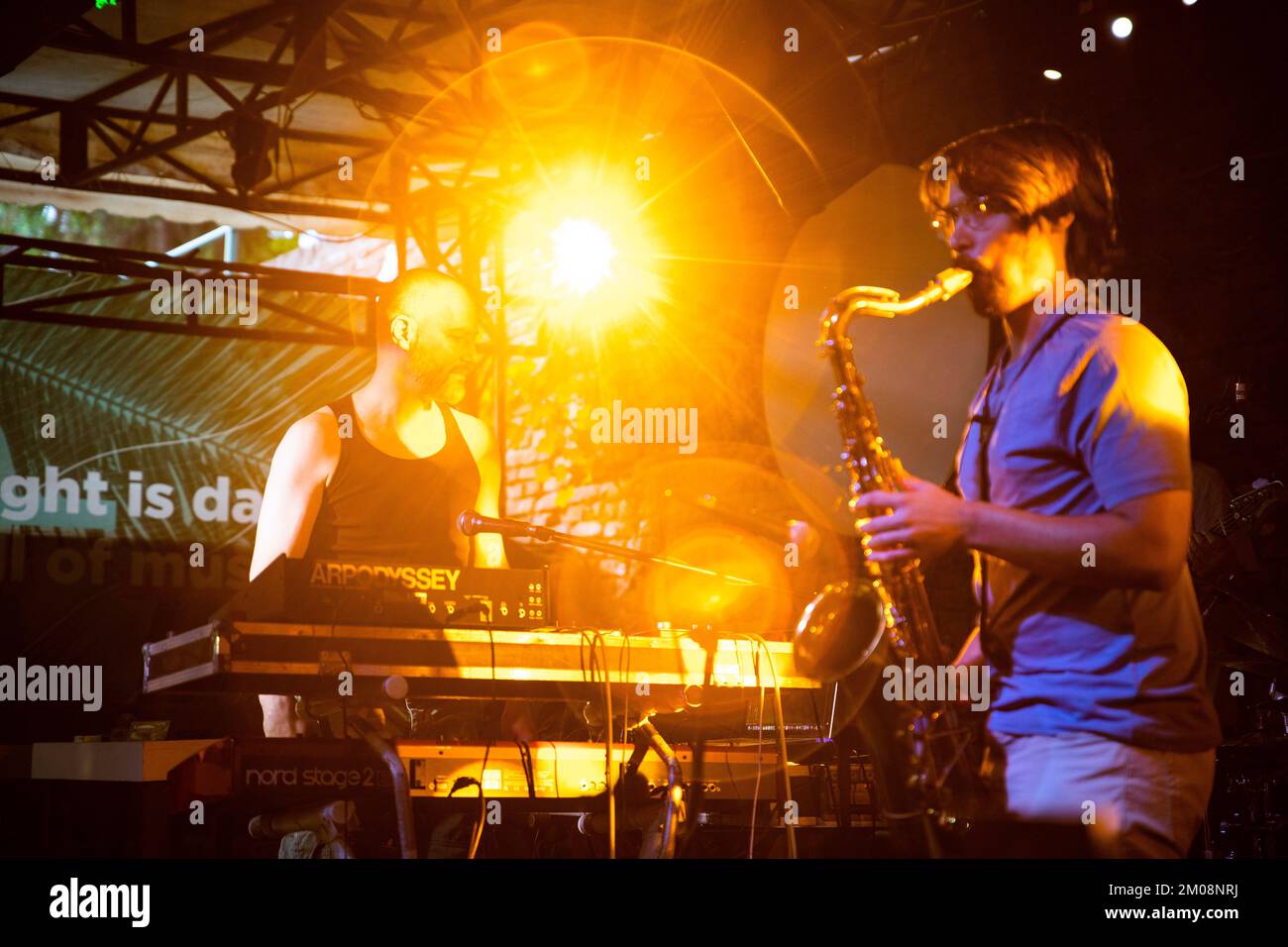 Belgrade, Serbia - Jun 17, 2021: Vasil Hadzimanov Jazz band performing ...
