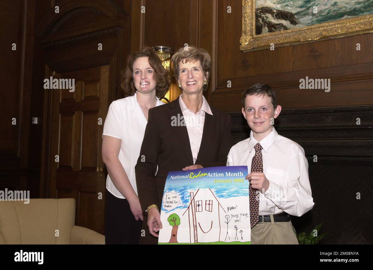 Administrator Christine Todd Whitman Rewards RADON Action Month poster ...