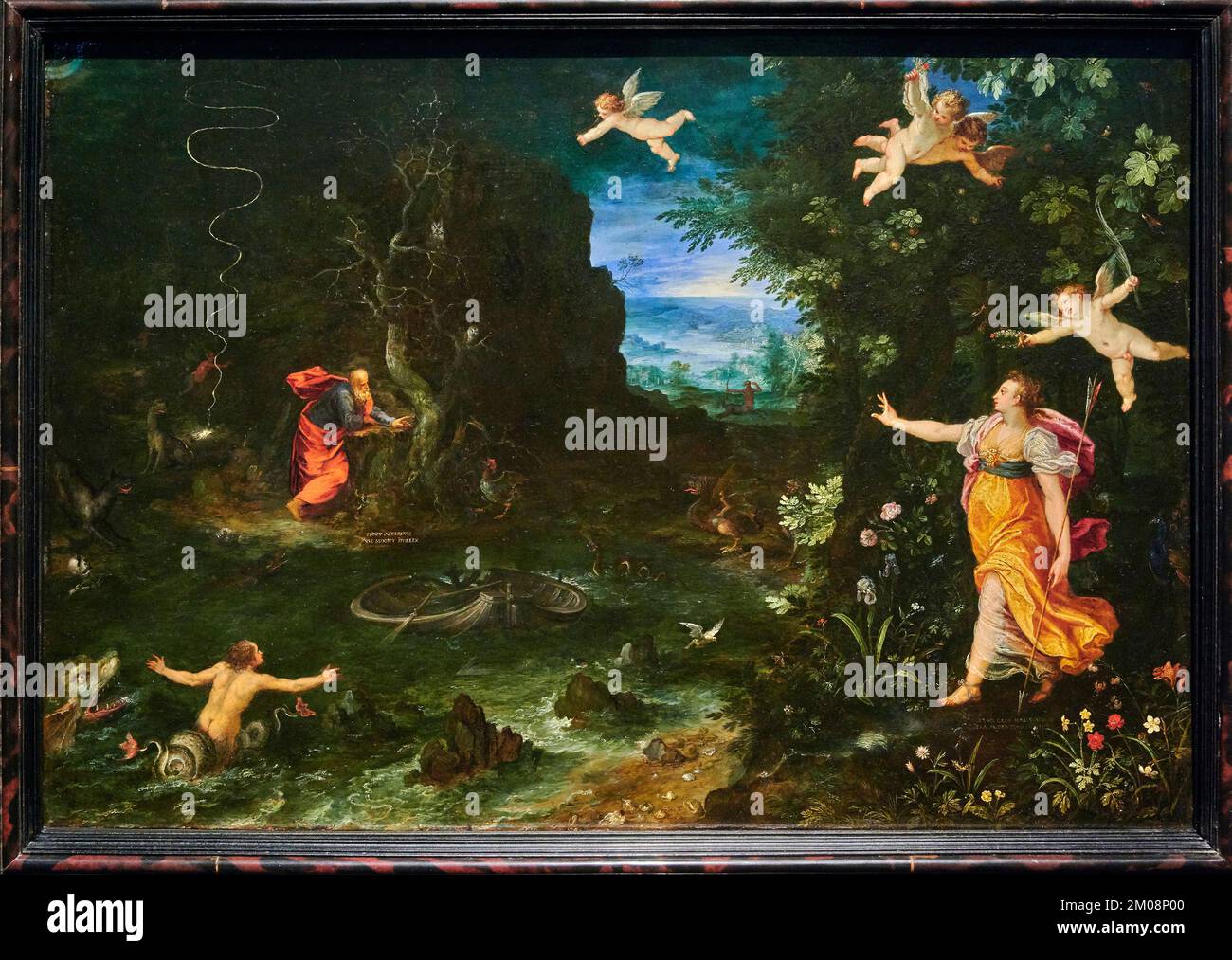 Allegoria della vita umana ( Il sogno di Raffaello ) - olio su rame ...