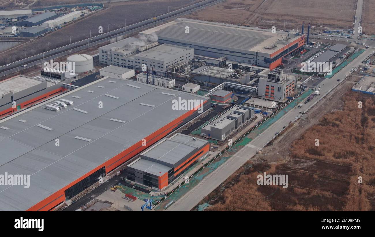Aerial photos show Tianjin Huanzhi New Energy Technology Co., Ltd. in ...