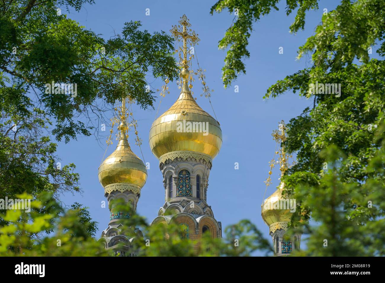 Russische Orthodoxe Kirche der heiligen Maria Magdalena, Mathildenhöhe, Darmstadt, Hessen ...