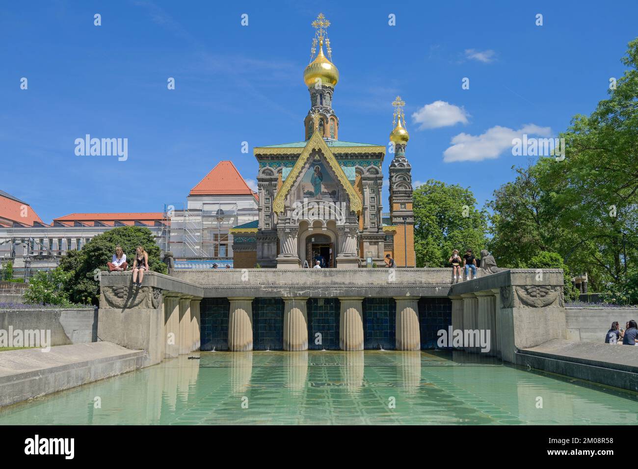 Russische Orthodoxe Kirche der heiligen Maria Magdalena, Mathildenhöhe, Darmstadt, Hessen ...