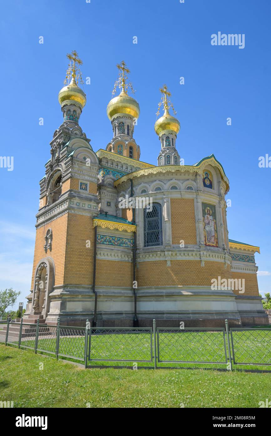 Russische Orthodoxe Kirche der heiligen Maria Magdalena, Mathildenhöhe, Darmstadt, Hessen ...