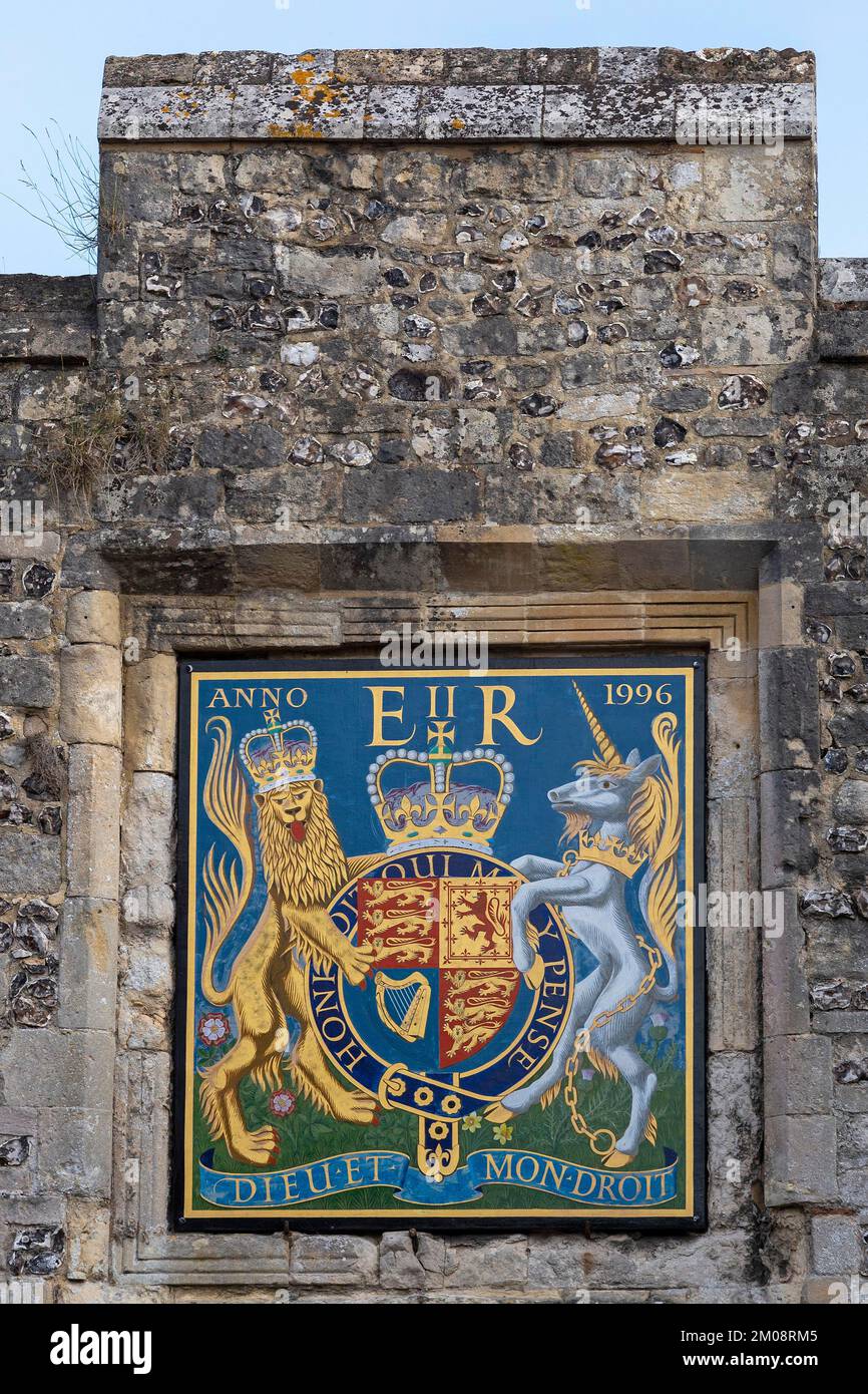 Coat of Arms, Priory Gate, Winchester, Hampshire, England, United ...