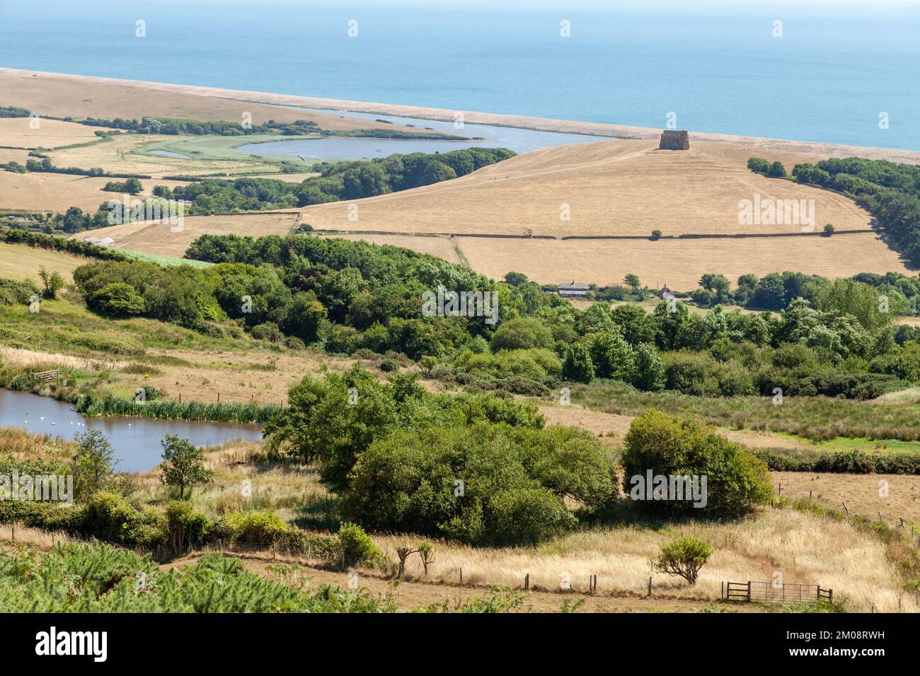St Catherine's Chapel and Abbotsbury from the South Dorset Ridgeway ...