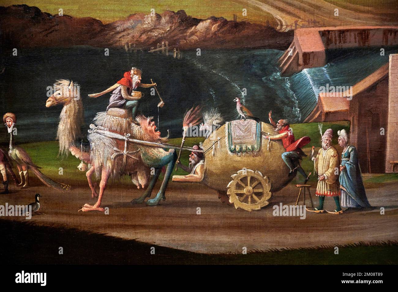 particolare da “ Paesaggio con corteo magico “ - olio su tela ...