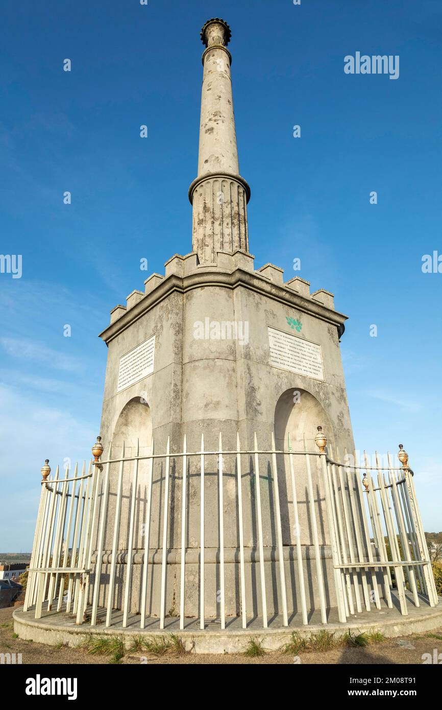 Obelisk on Dane John Mound, Canterbury, Kent, England, United Kingdom ...