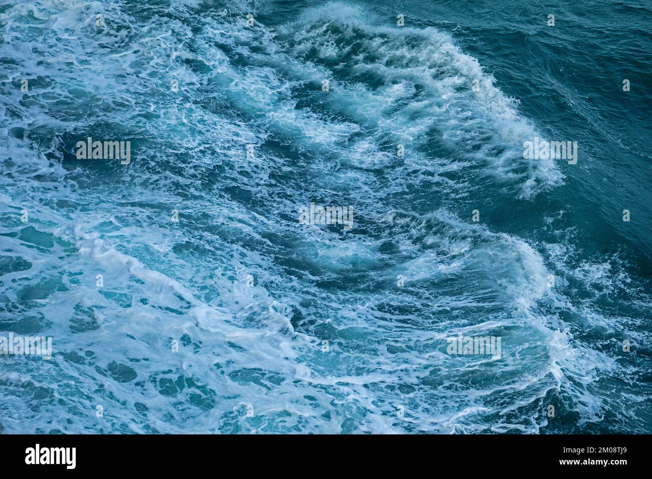 Sea spray generated by ferry, English Channel Stock Photo - Alamy