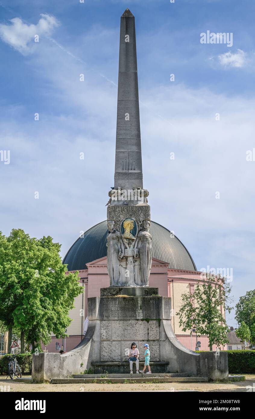 Alice-Denkmal, Wilhelminenplatz, Darmstadt, Hessen, Deutschland Stock ...
