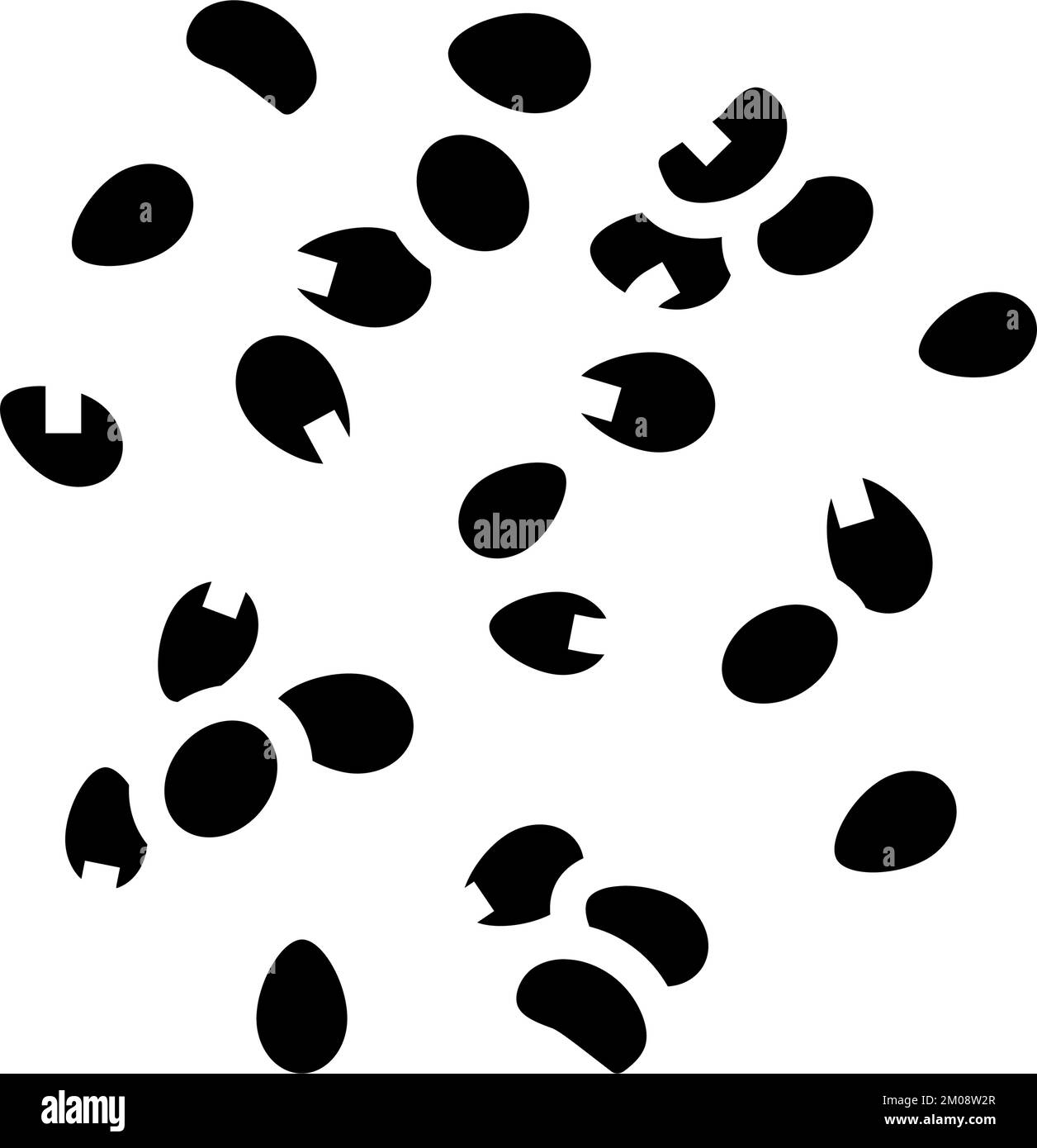 sorghum grain food glyph icon vector illustration Stock Vector Image ...