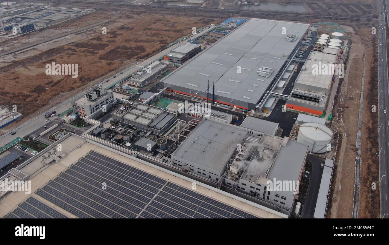 Aerial photos show Tianjin Huanzhi New Energy Technology Co., Ltd. in ...