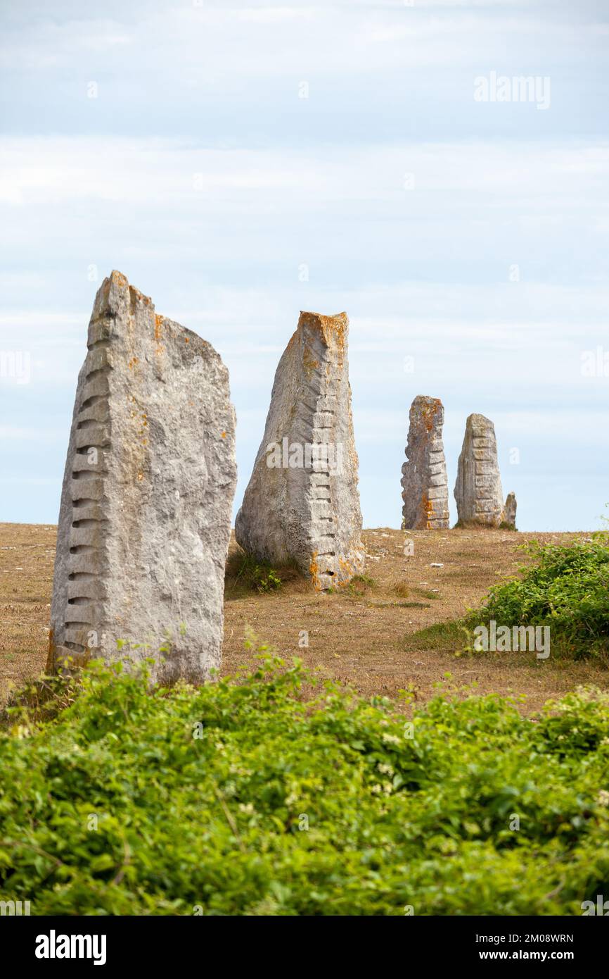 Tout Quarry and Sculpture Park, Isle of Portland, Dorset, England Stock ...