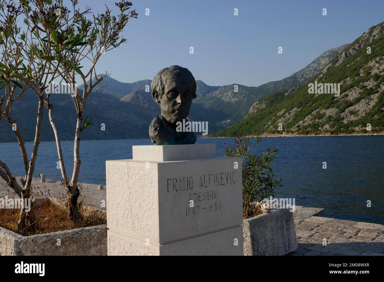 Monument to Frano Alfirevic on the Island of the Rock, Gospa od ...