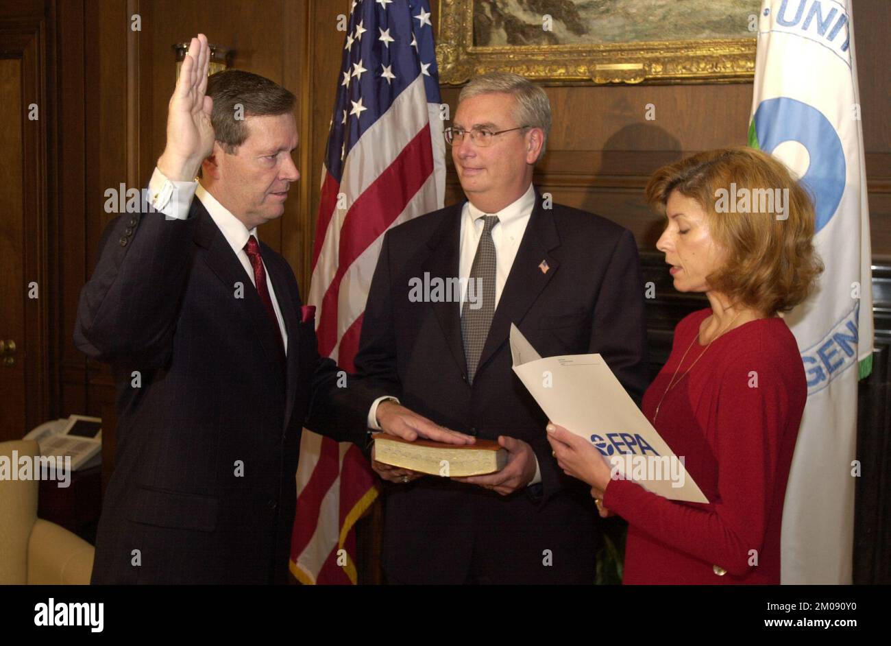 Mike Leavitt swearing-in ceremony , Environmental Protection Agency ...