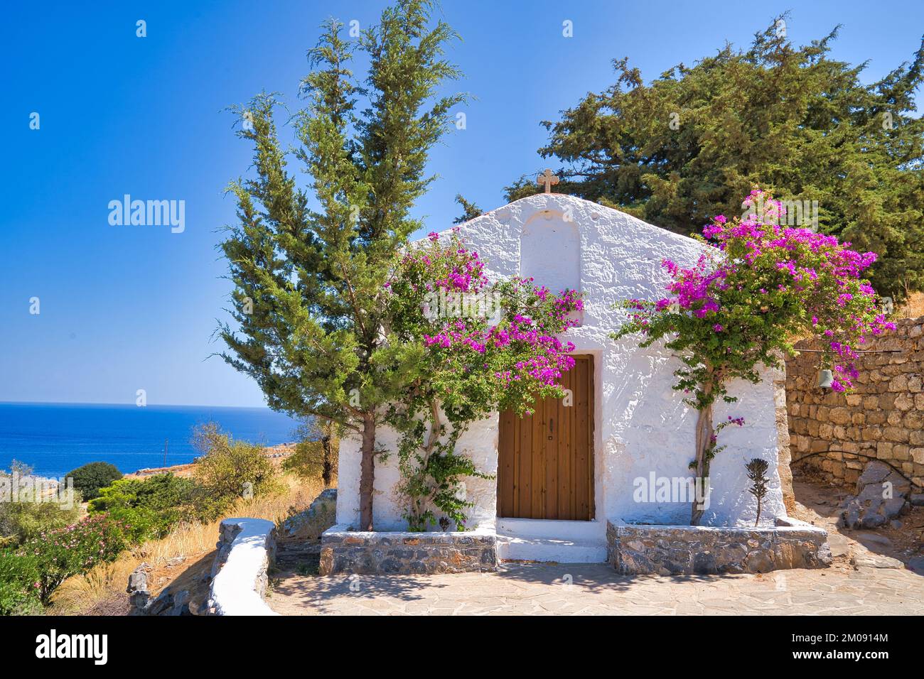 Greek Rhodes island travel locations Stock Photo - Alamy