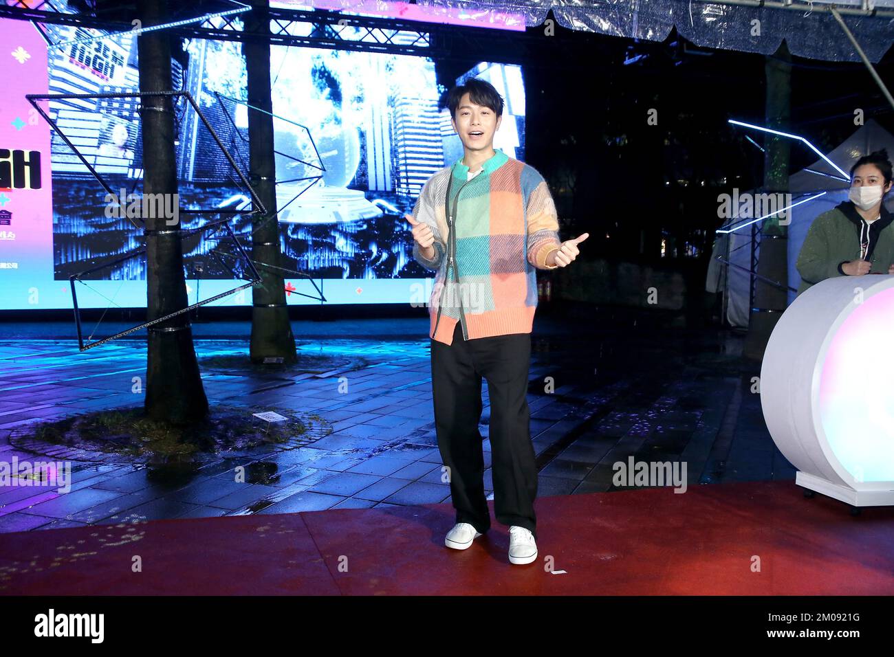 Taiwanese Mandopop and folk-rock singer-songwriter William Wei attended ...