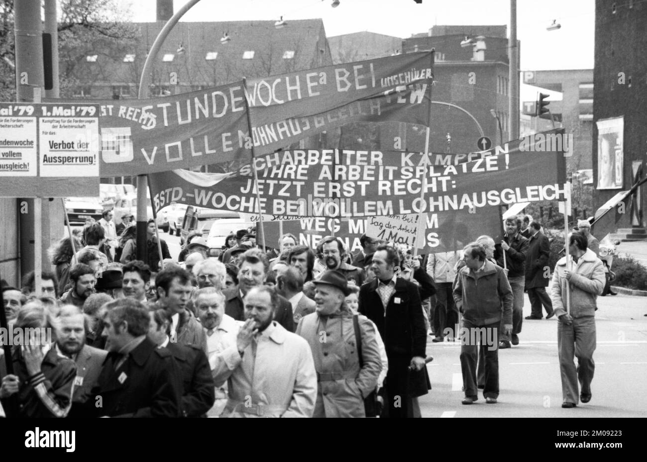 The German Trade Union Confederation (DGB) demonstration on 1 May 1979 ...