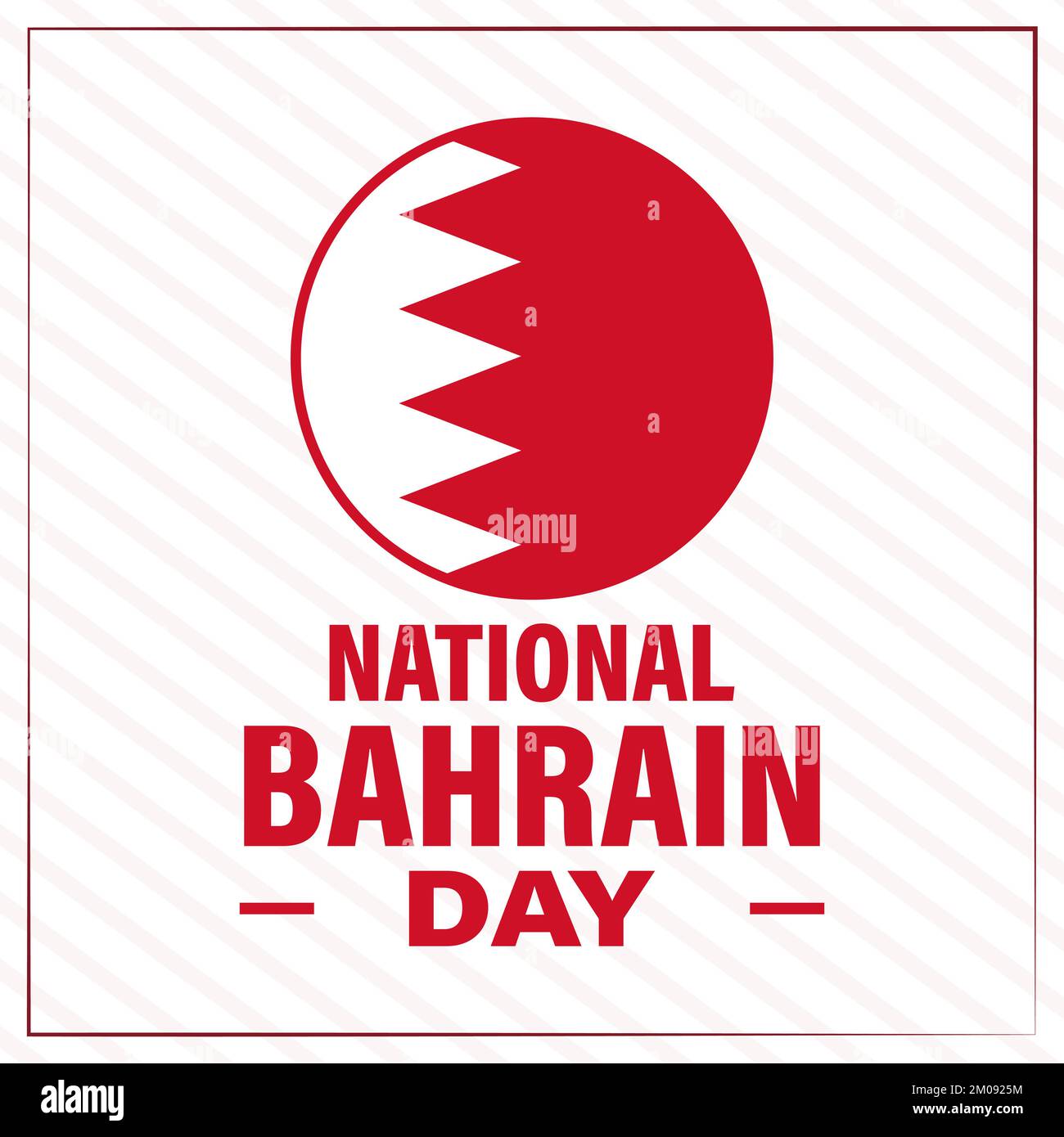 Bahrain national day vector poster, greeting card. It is celebrated ...
