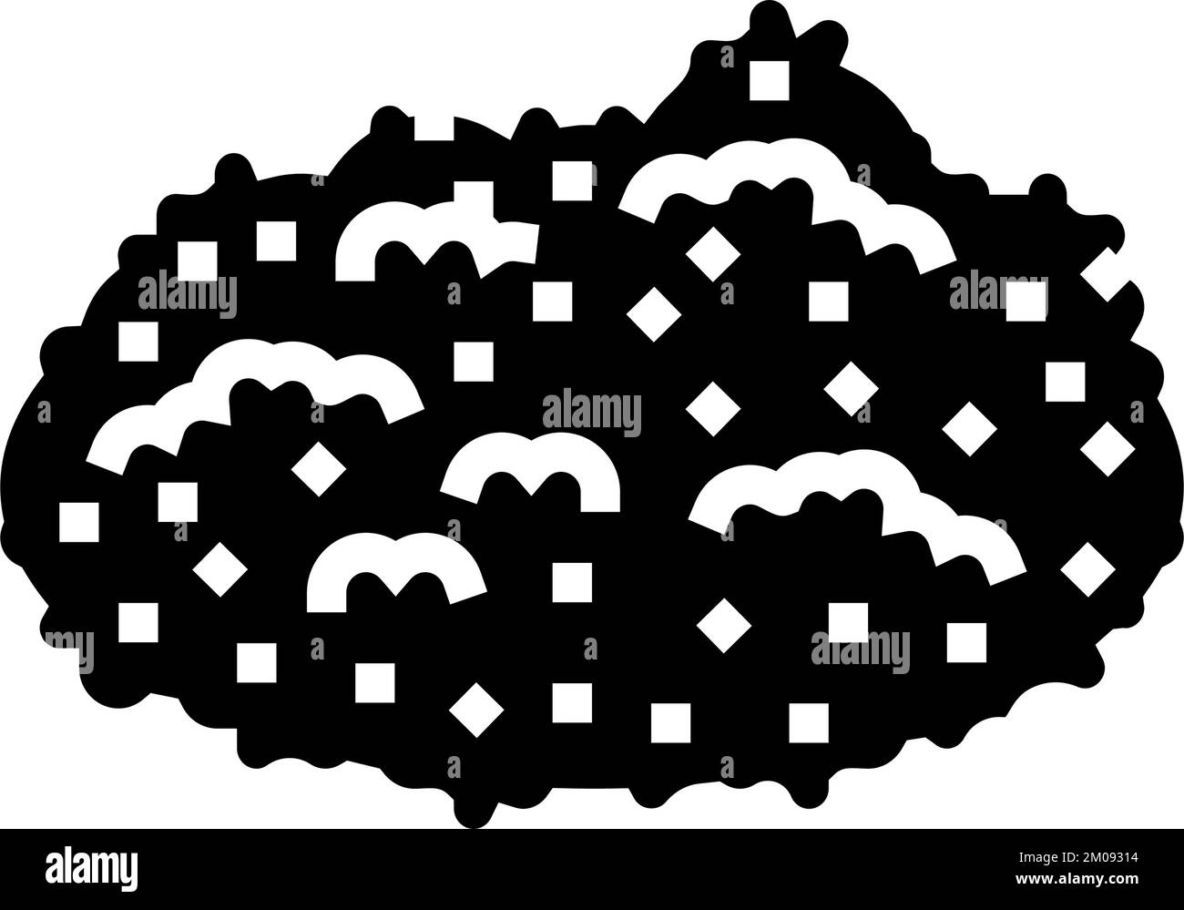 semolina grain healthy glyph icon vector illustration Stock Vector ...