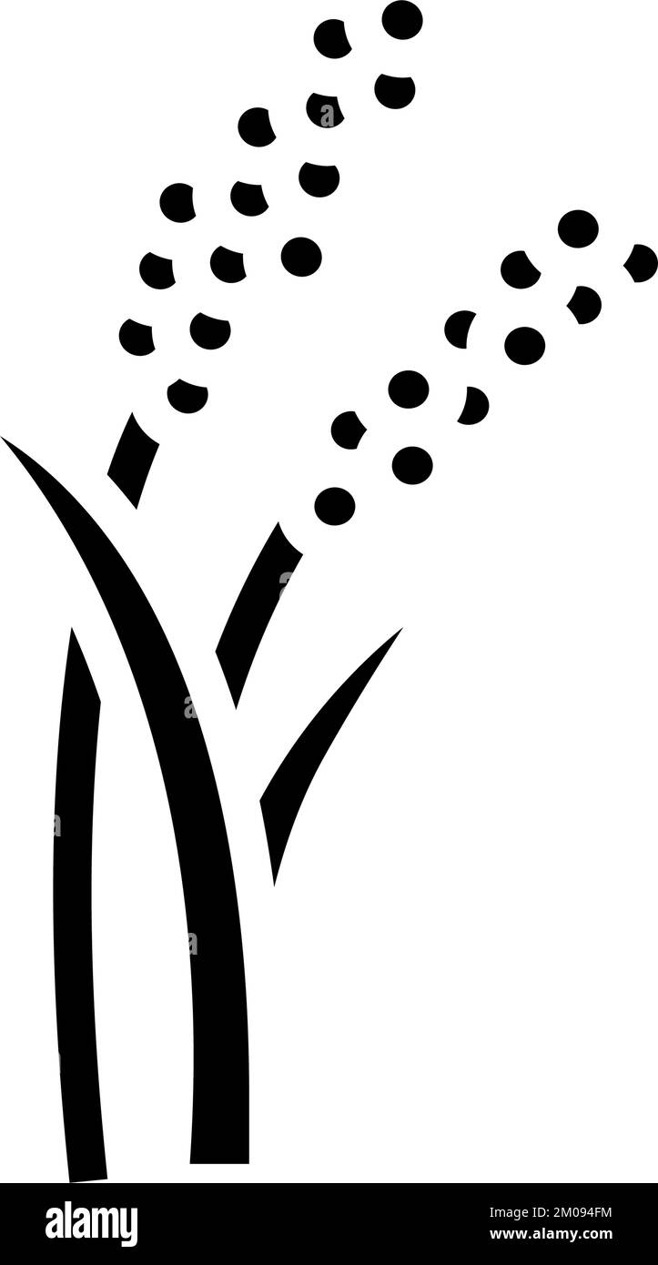 millet plant food glyph icon vector illustration Stock Vector Image ...