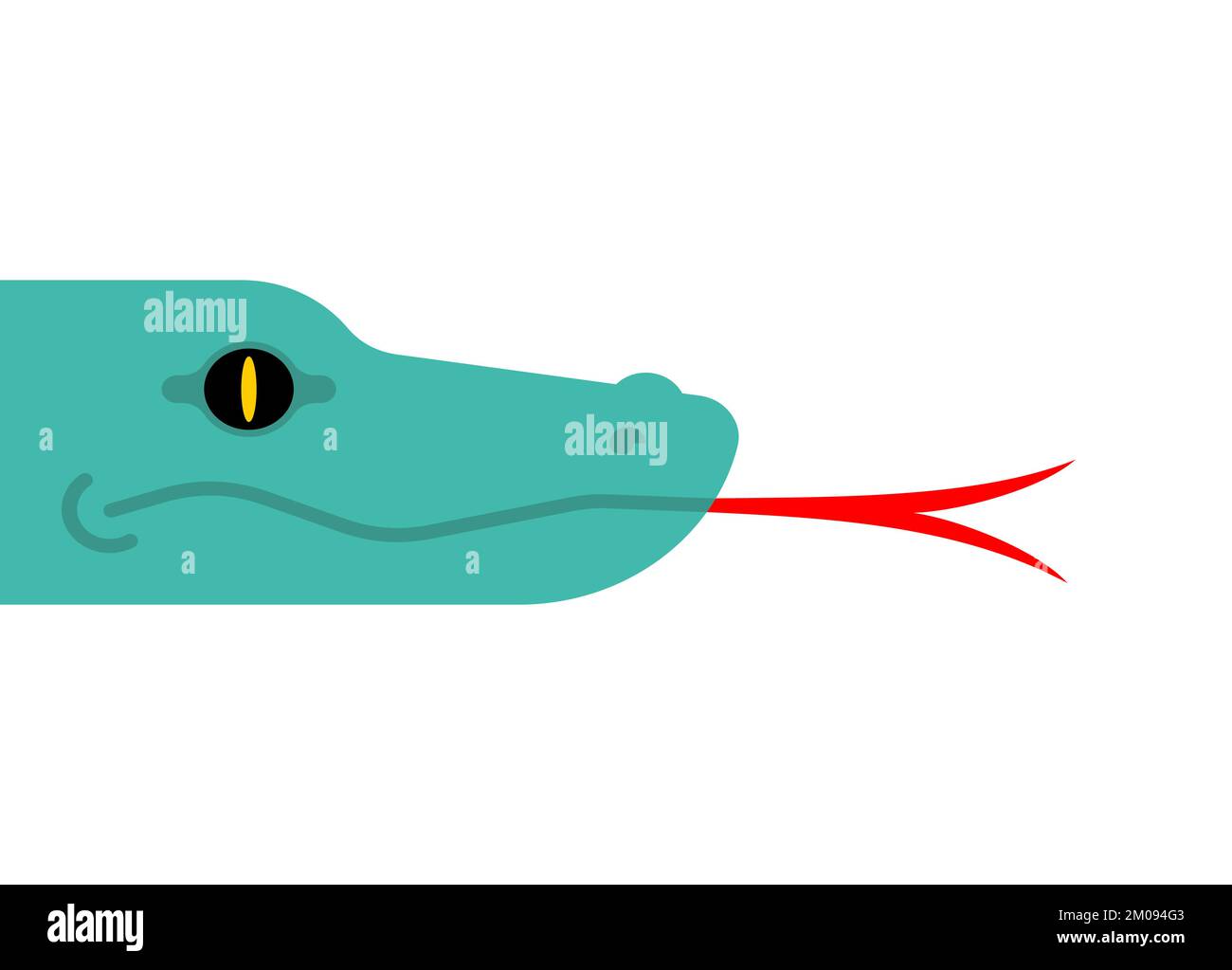 Snake face isolated. serpent muzzle Vector illustration Stock Vector ...