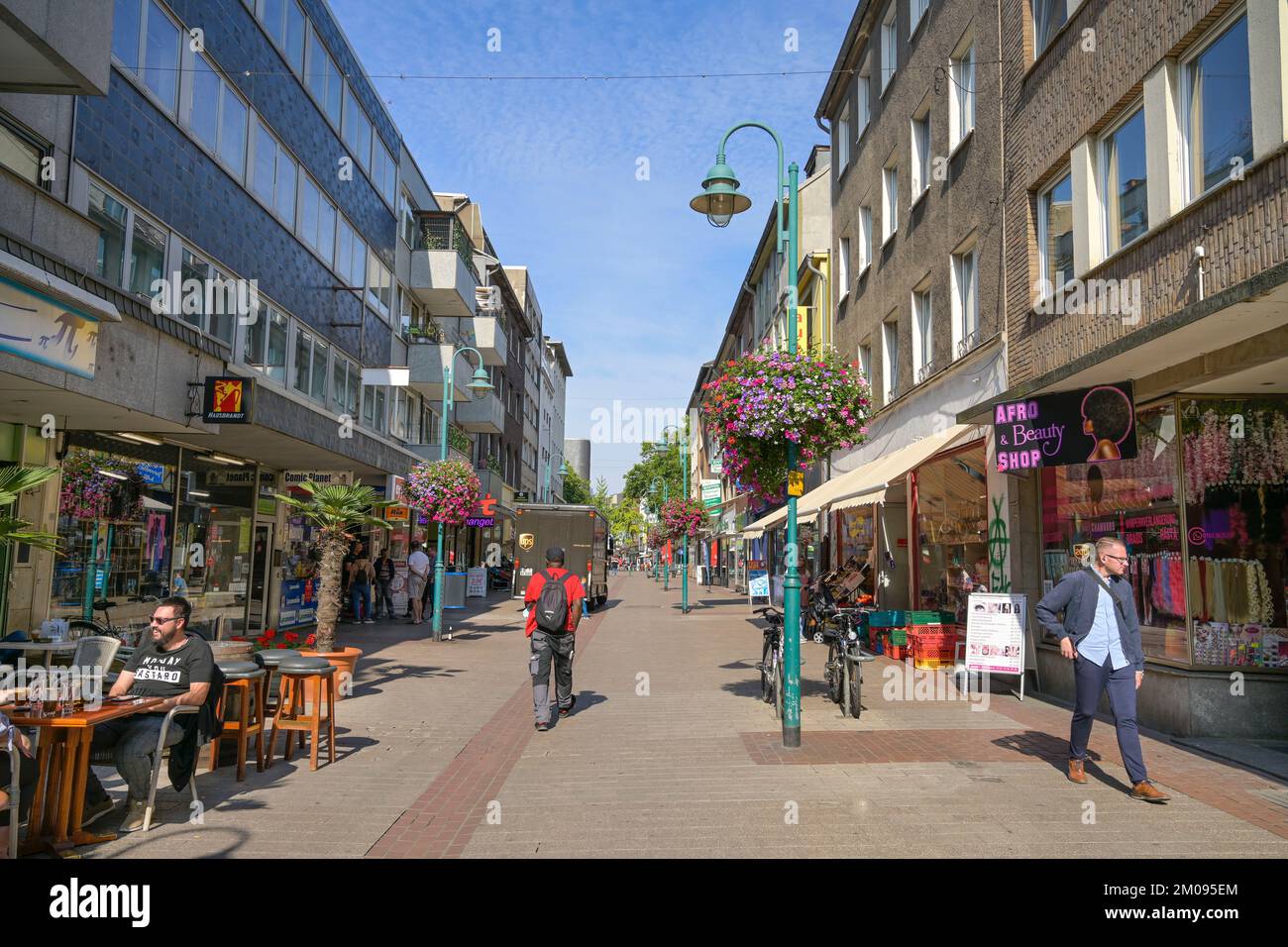 Straßenszene, Sonnenwall, Altstadt, Duisburg, Nordrhein-Westfalen ...