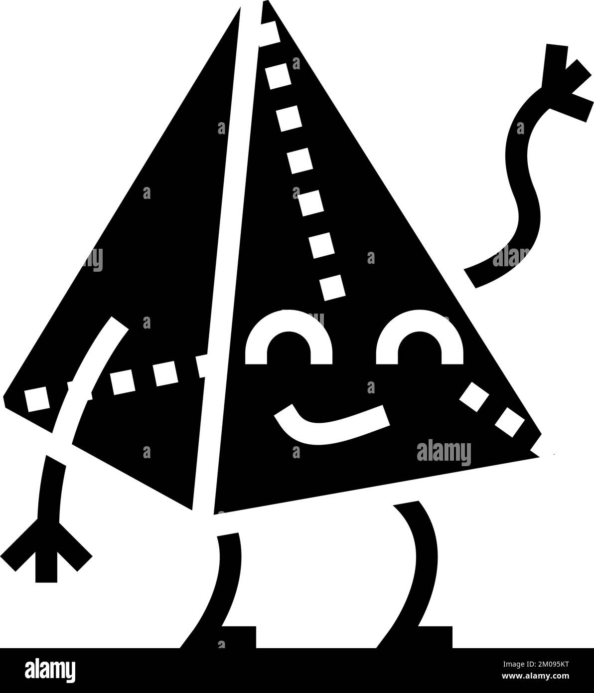 pyramid geometric shape character glyph icon vector illustration Stock ...