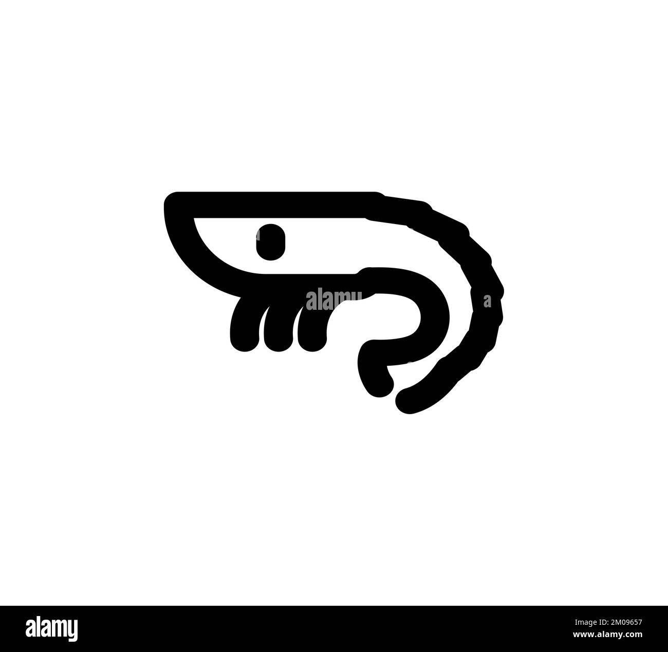 Line art shrimp illustration Black and White Stock Photos & Images - Alamy