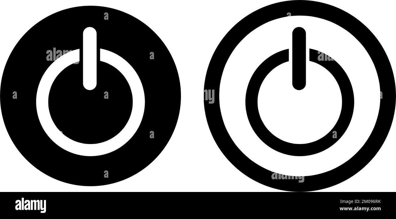 A turn off and on symbol isolated on white background Stock Vector ...