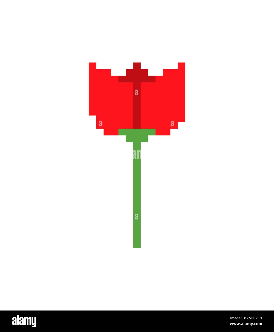 Pixel art flower hi-res stock photography and images - Alamy