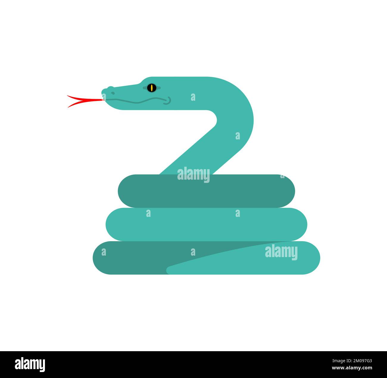 Snake coiled isolated. serpent icon sign. Vector illustration Stock ...