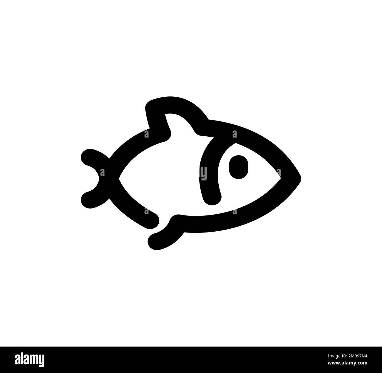 Fish linear symbol icon. Sea animal line sign Stock Vector Image & Art ...