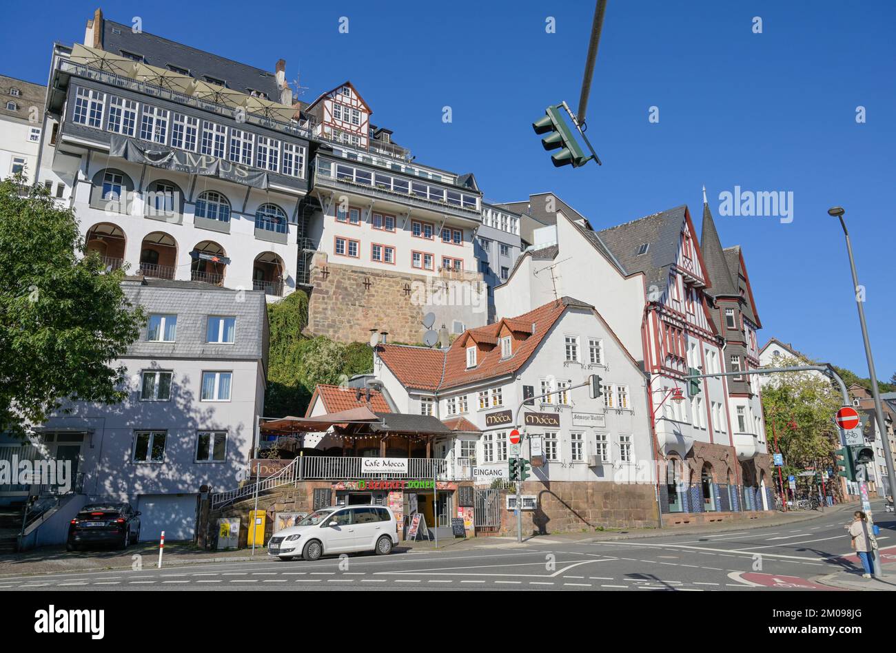 Altbauten, Pilgrimstein, Oberstadt, Altstadt, Marburg, Hessen ...