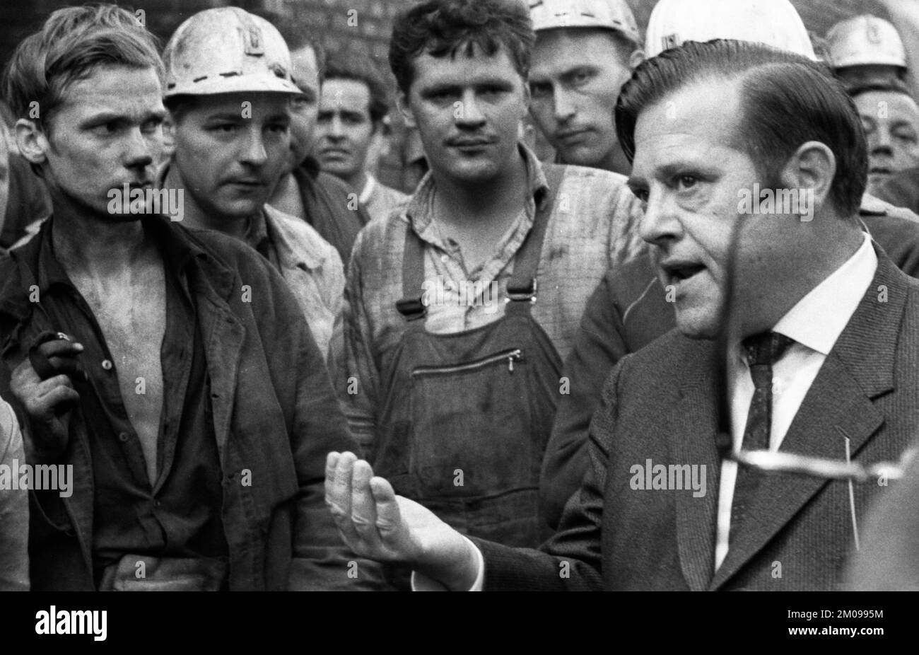 The spontaneous strike, here on 10 September 1969 by the miners of the ...
