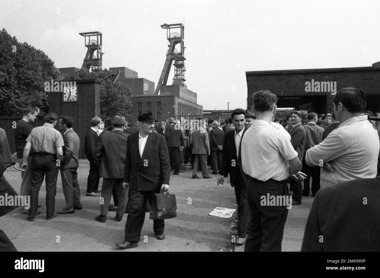 The spontaneous strike, here on 10.9.1969 by the miners of the Minister ...