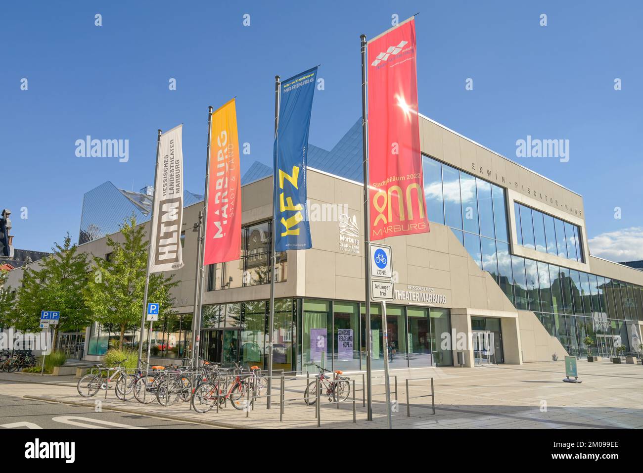 Erwin-Piscator-Haus, Hessisches Landestheater, Biegenstraße, Marburg ...