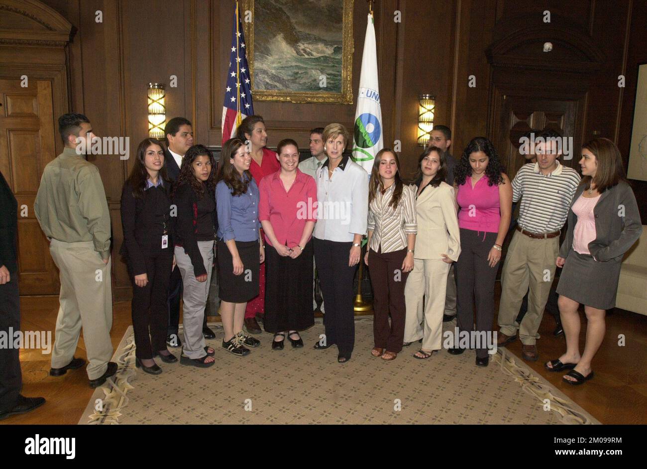 Christine Todd Whitman staff handshakes , Environmental Protection ...