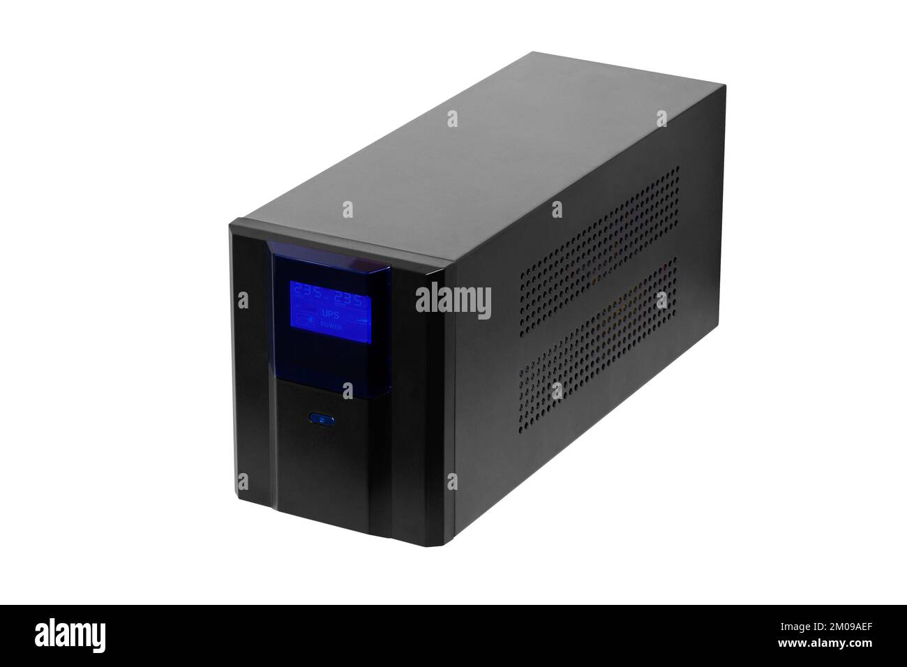 Uninterruptible power supply (UPS) on a white background. With clipping ...