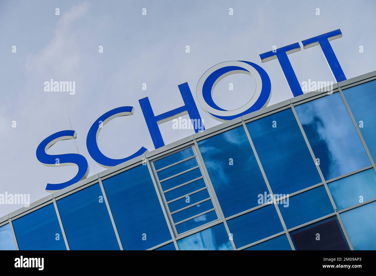 Schott AG, Hattenbergstraße, Mainz, Rheinland-Pfalz, Deutschland Stock ...